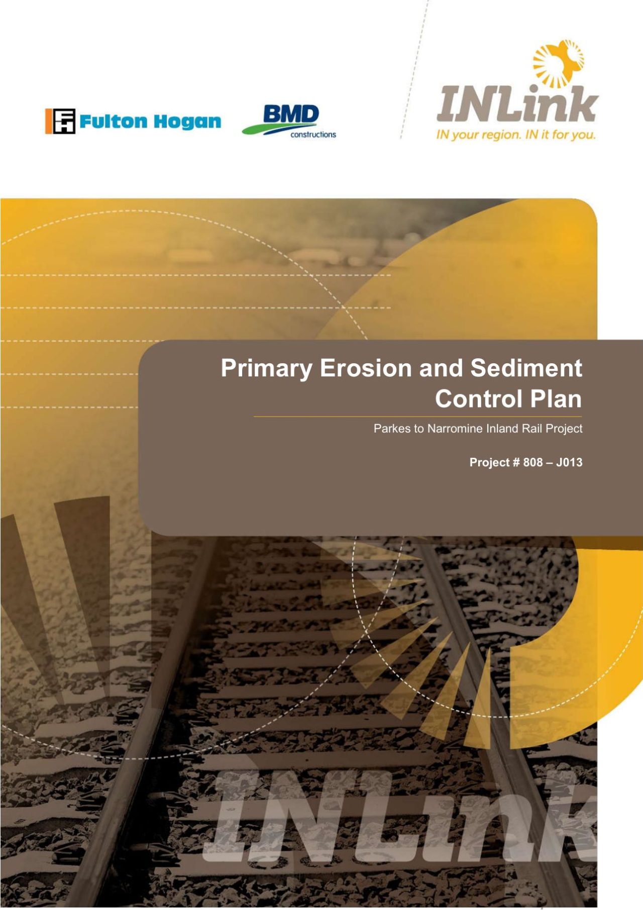 Parkes to Narromine primary erosion and sediment control plan - Inland Rail