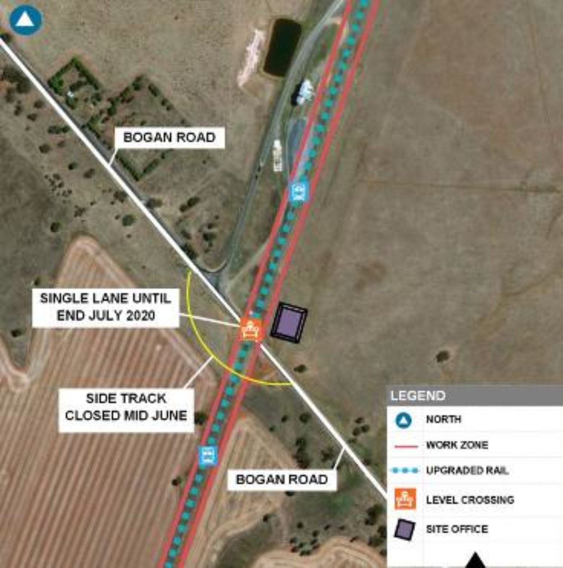 No. 98: Bogan Road temporary diversion construction - Inland Rail