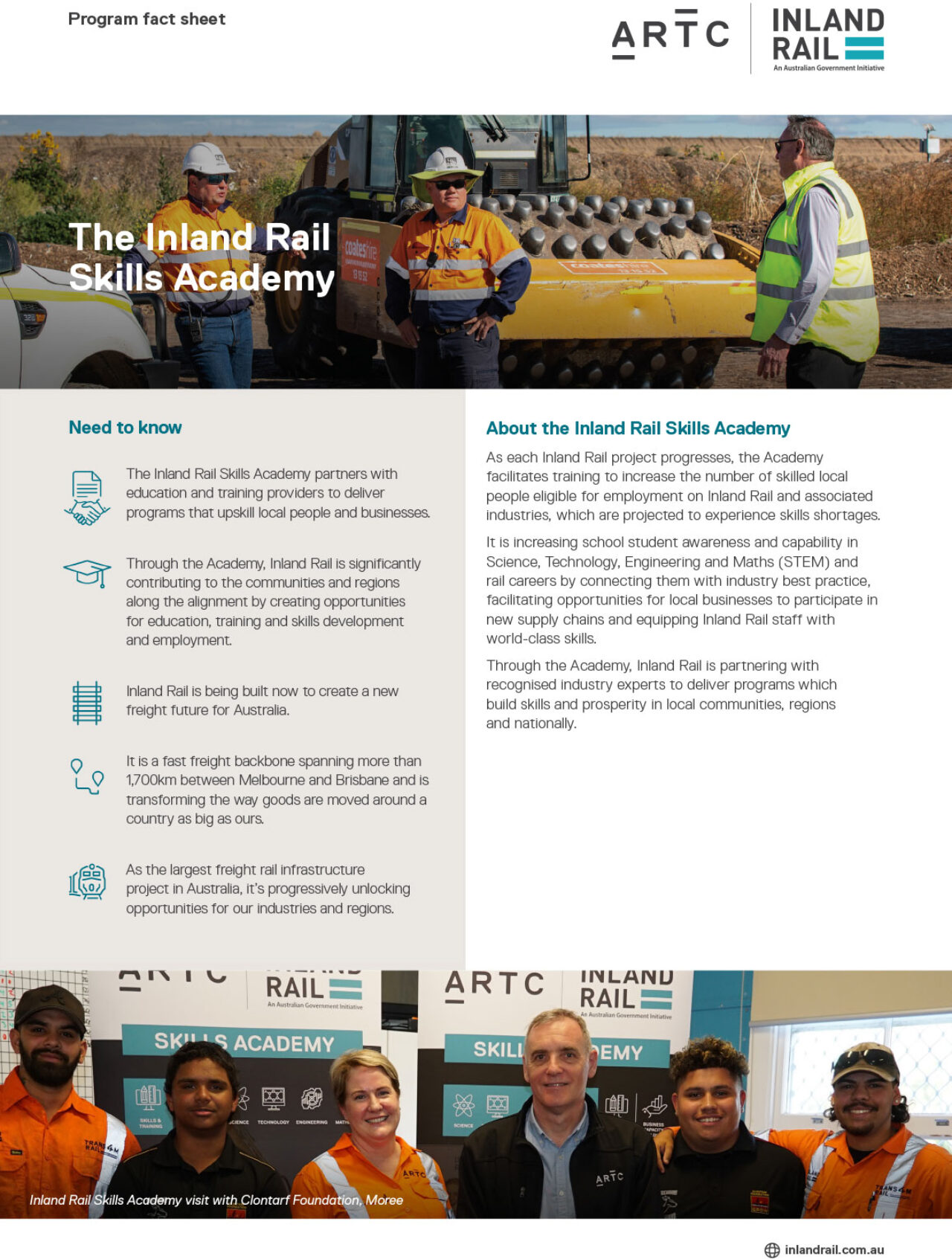 Education and Scholarships: Skills Academy - Inland Rail