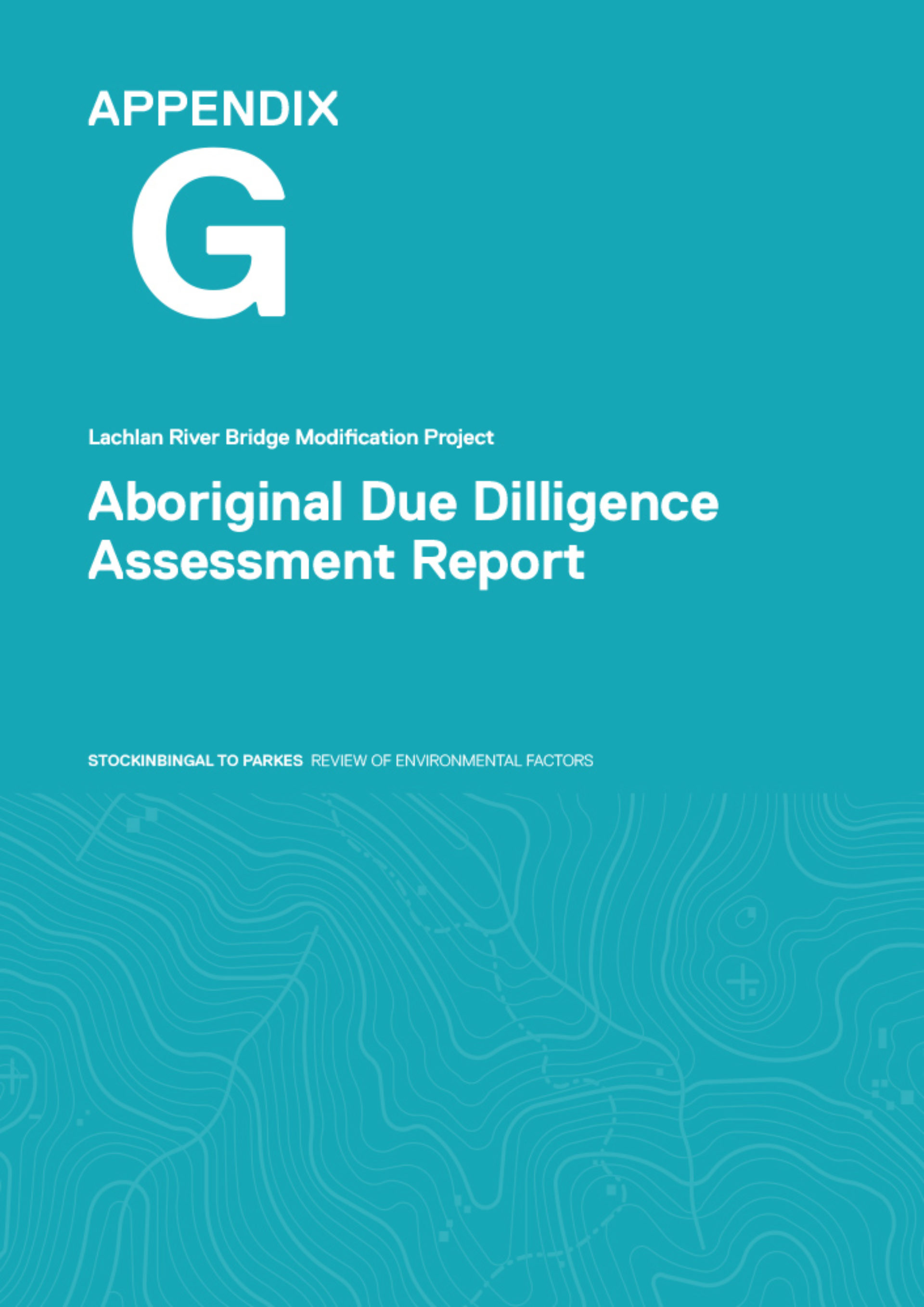 Stockinbingal to Parkes Review of Environmental Factors Lachlan River Bridge - Appendix G ...
