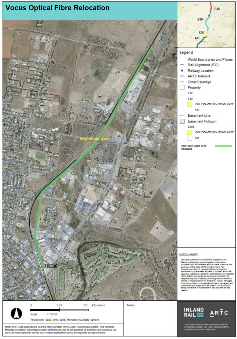 Forbes Station to Wyndham Avenue low impact splicing works - Inland Rail