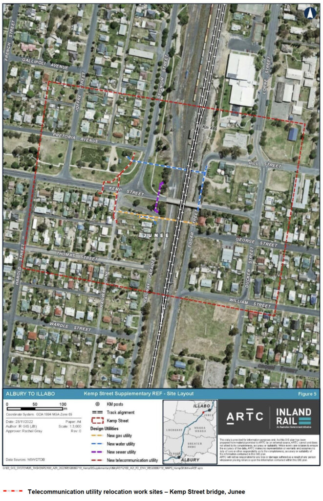 Kemp Street, Junee telecommunication service relocation - Inland Rail