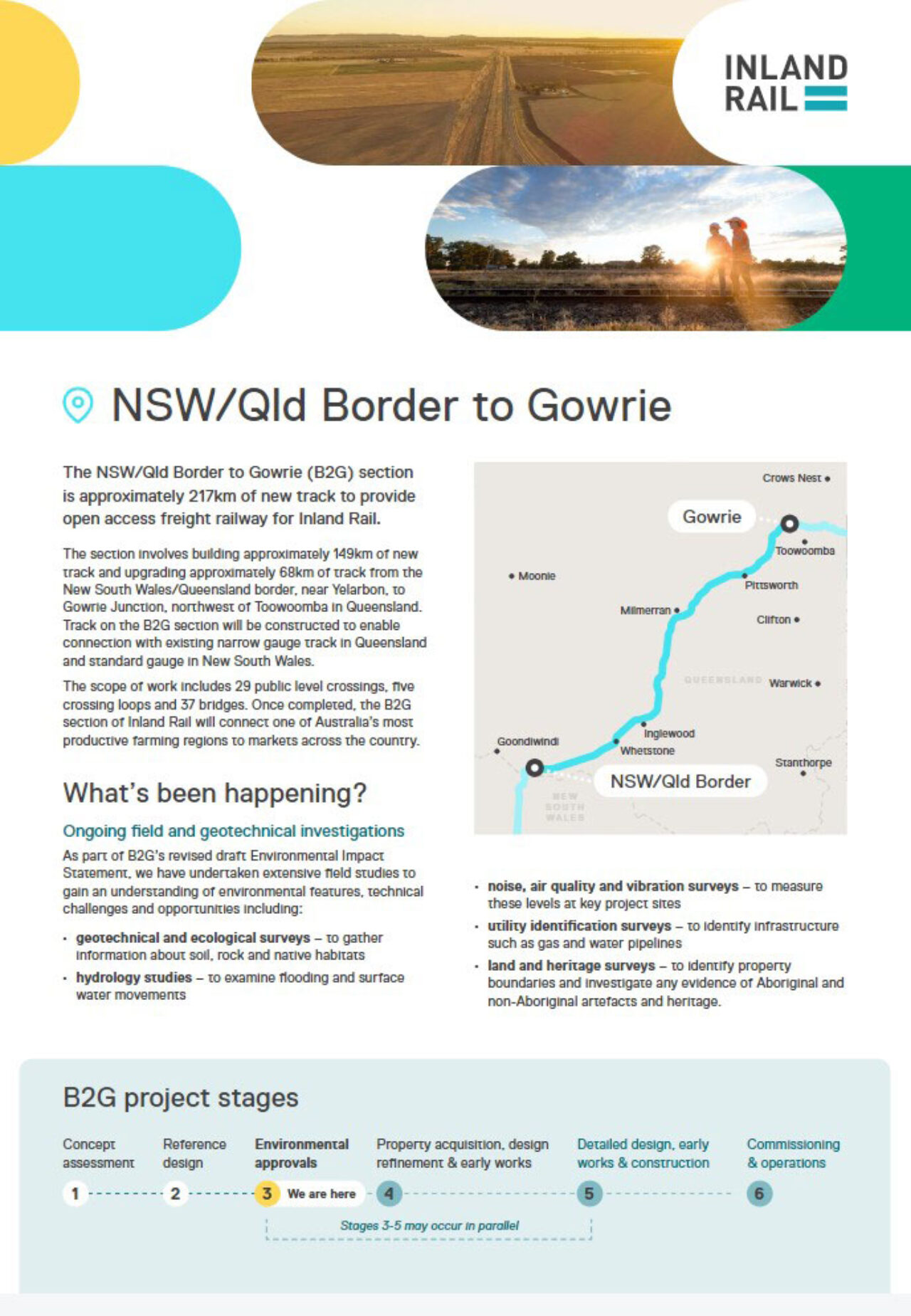 Inland Rail in Queensland: Border to Gowrie Section - Inland Rail