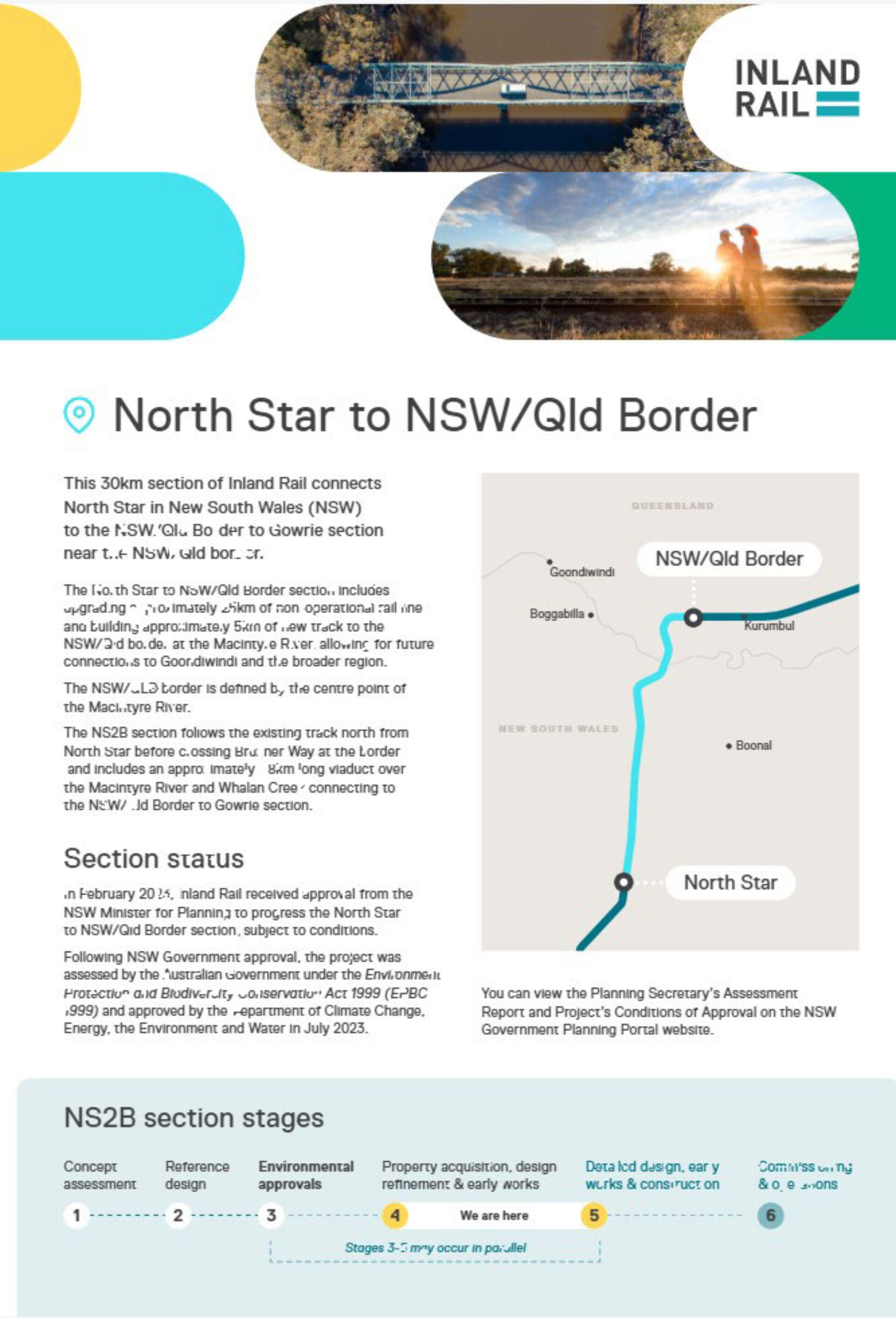 North Star to NSW/QLD Border Section - Inland Rail