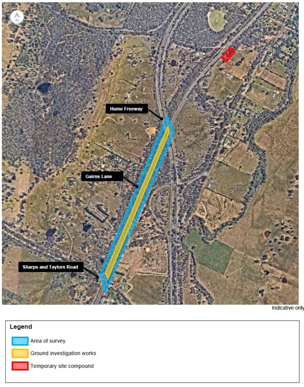 Tallarook: Hume Freeway Rail Works Aug-Sept 24 - Inland Rail
