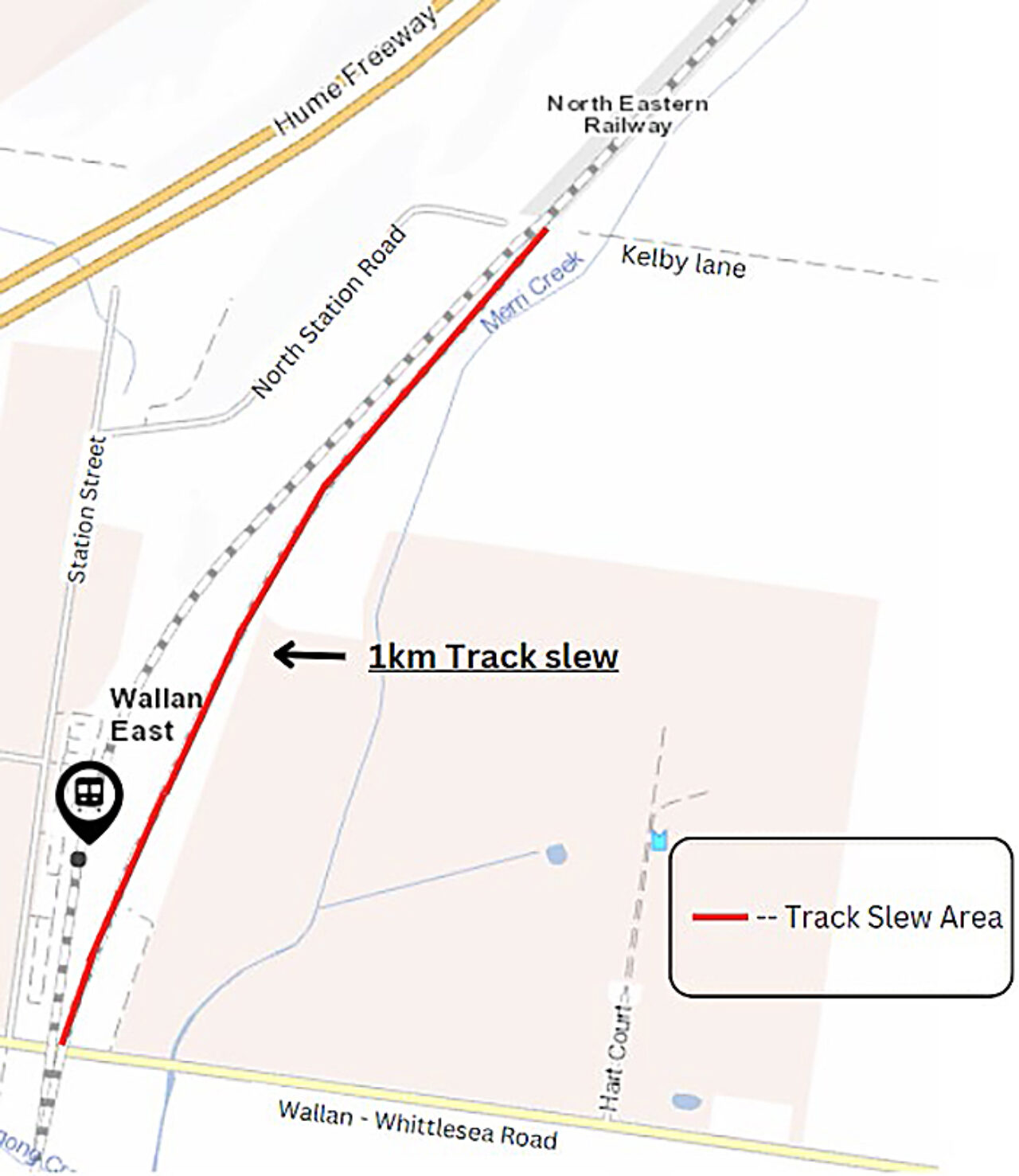 Beveridge to Albury: Track slew works Wallan Sept 2024 - Inland Rail