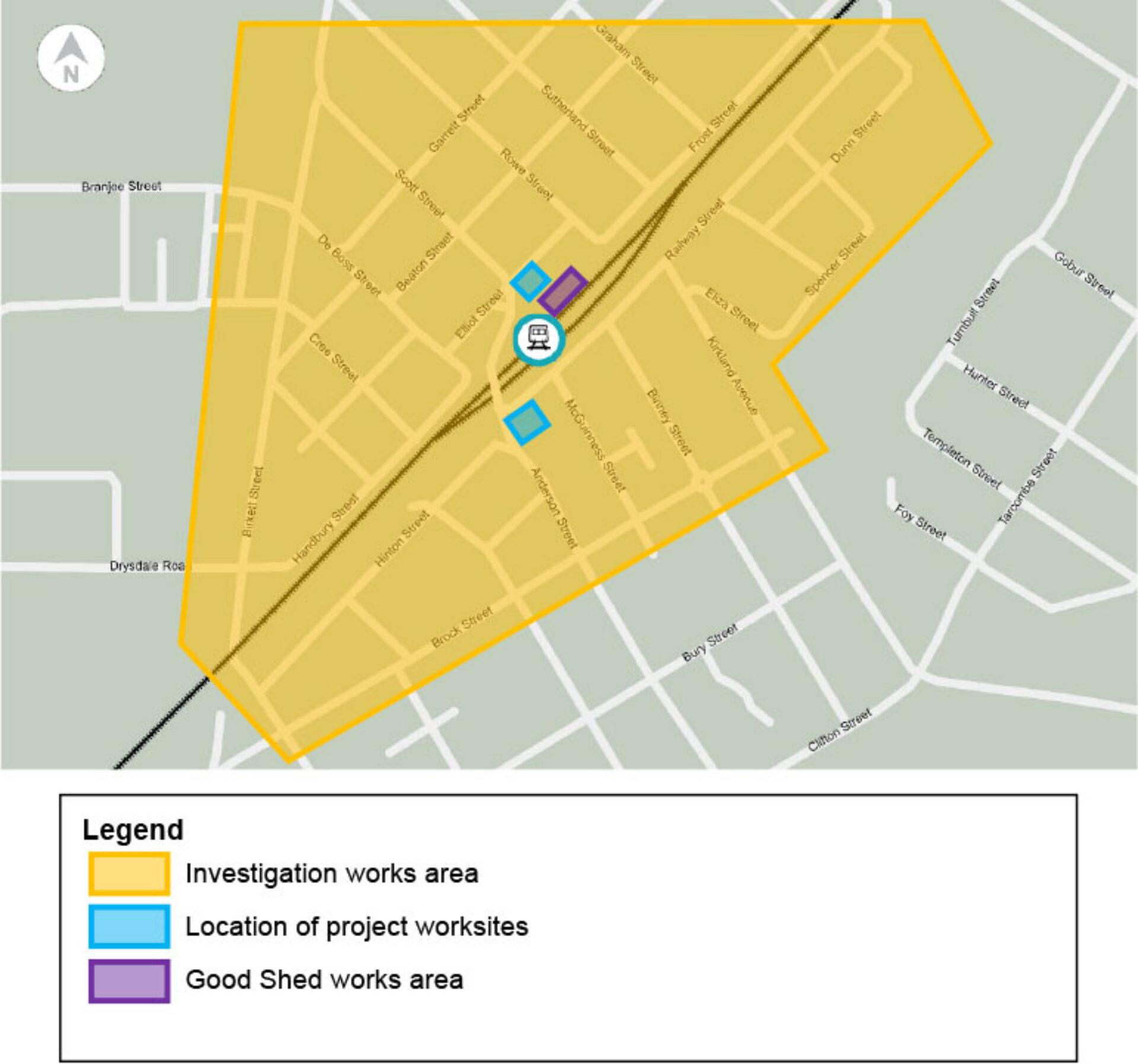 Works: Investigations, Site preparation, Euroa - Inland Rail