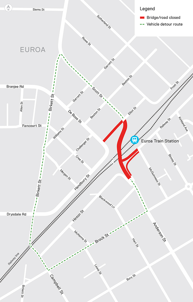 Euroa, Victoria Traffic Changes 2026 - Inland Rail