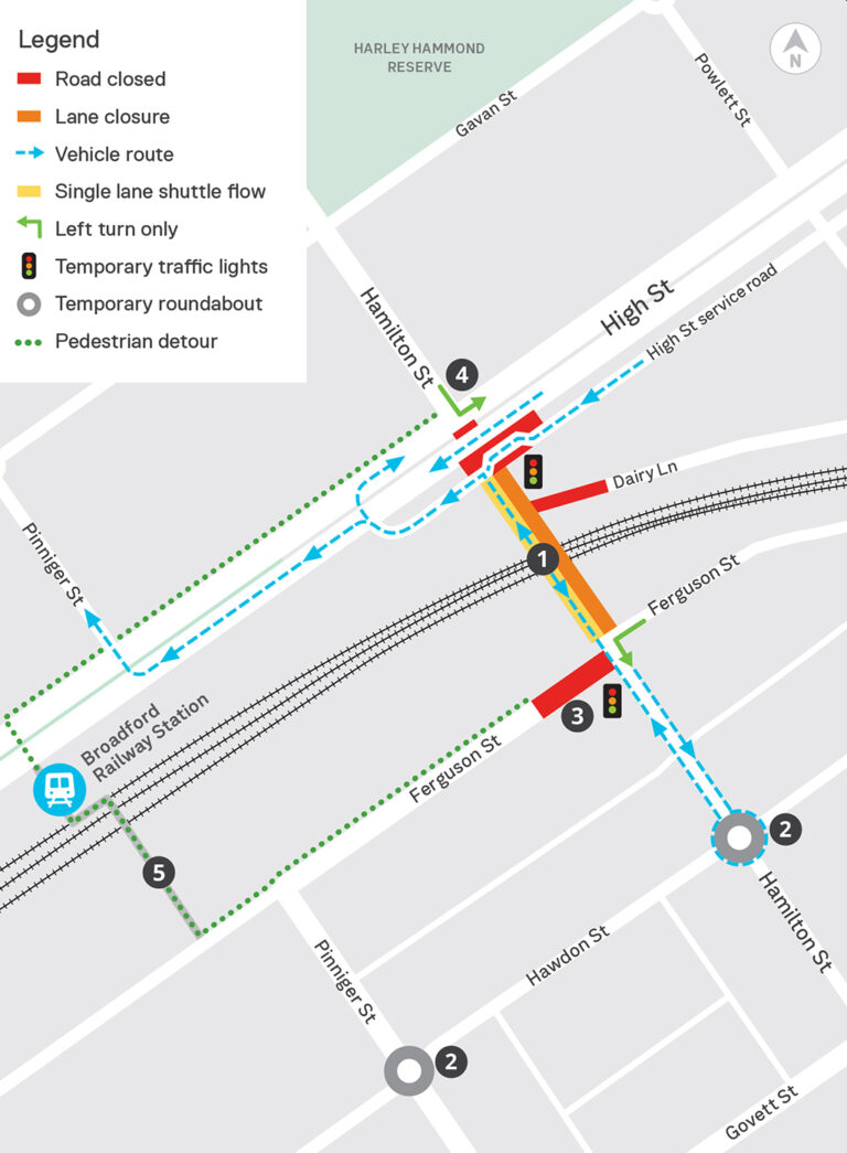 Broadford, Victoria Traffic Changes 2025 - Inland Rail