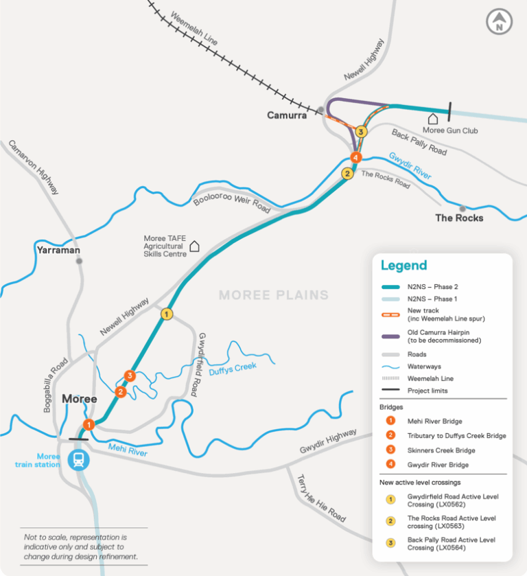 Narrabri to North Star Phase 2 section update: Spring 2025