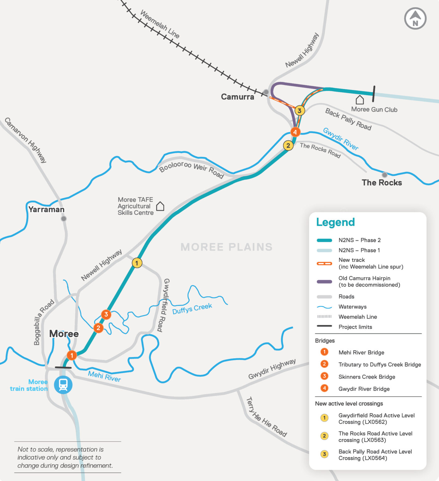 Narrabri to North Star: Segments in Design Stage - Inland Rail