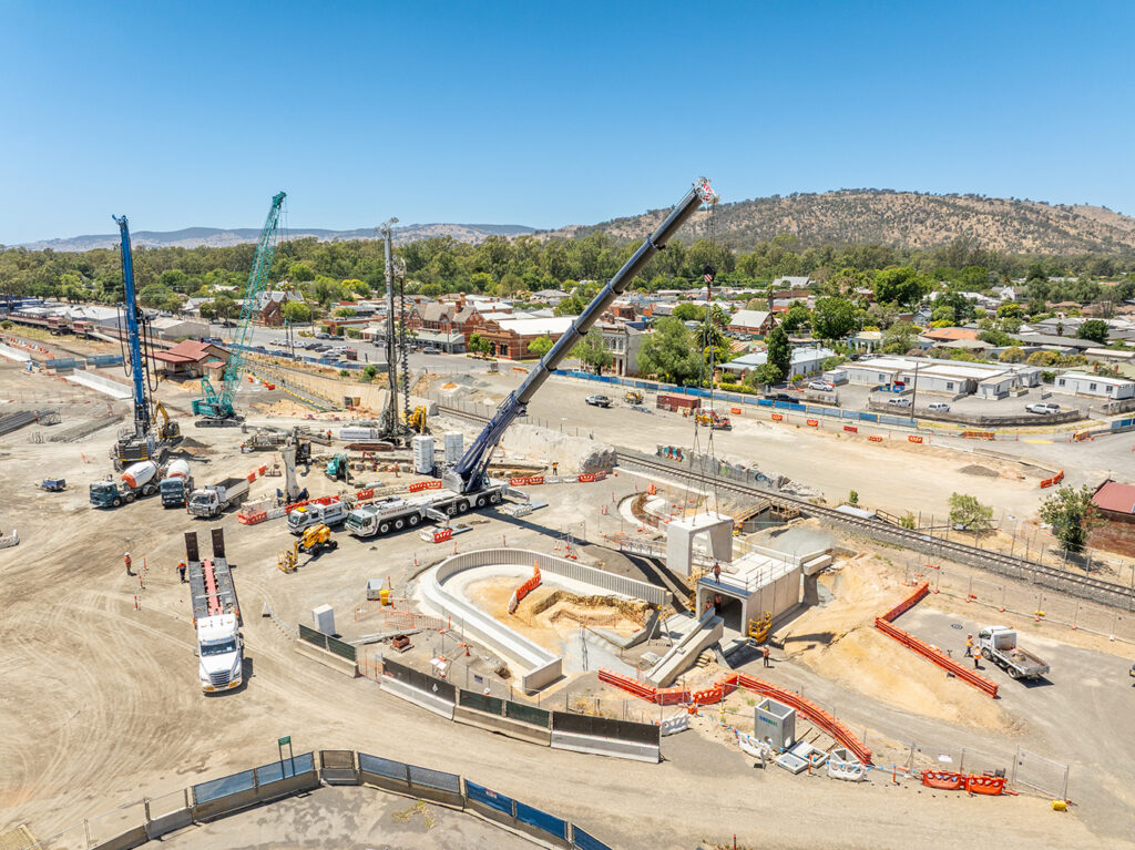Beveridge to Albury: Euroa underpass takes shape - Inland Rail
