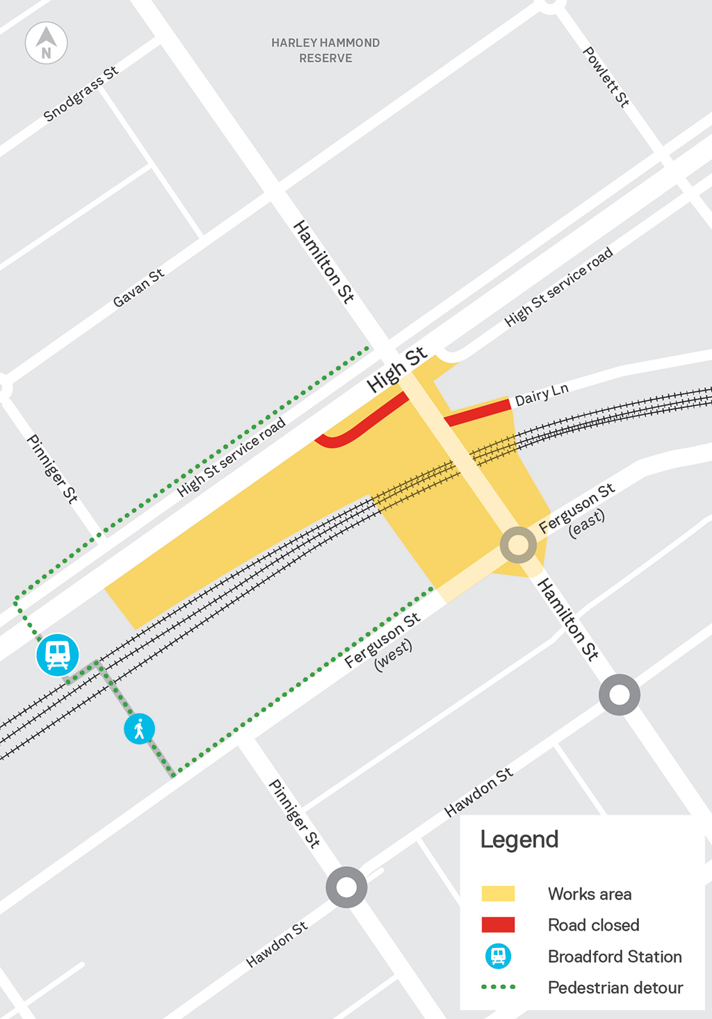 Broadford, Victoria Traffic Changes 2026 - Inland Rail